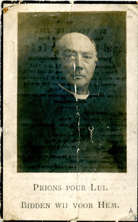 Bidprentje pastoor Camiel Maria Joseph De Swaef, Sint-Lievens- Houtem ...